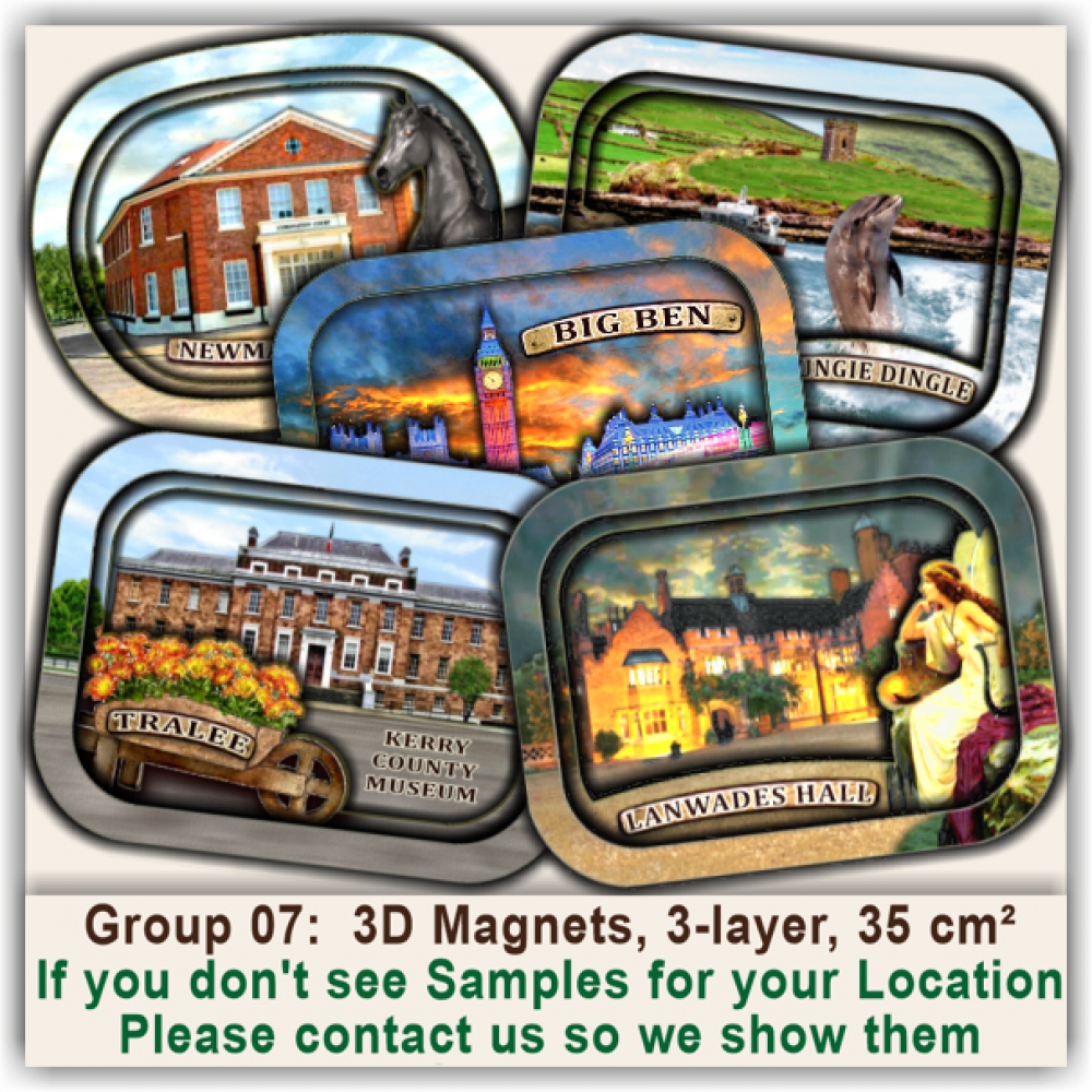 Dunrobin Castle, Highland Travel Fridge Magnets 07