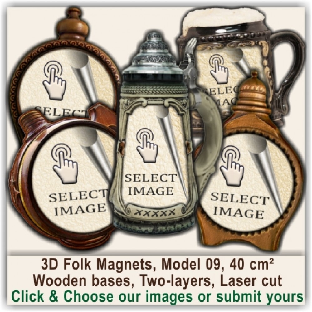 Dunluce Castle, Ulster Folk Magnetic Souvenirs 09