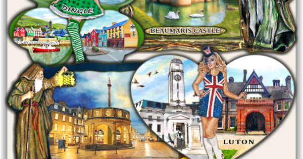 Dunluce Castle, Ulster Folk Magnetic Souvenirs 09